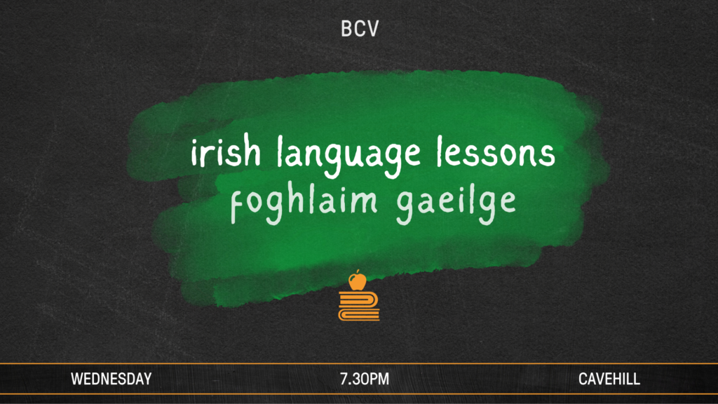 Irish Language Class - a 4 week class for beginners' - Belfast City ...